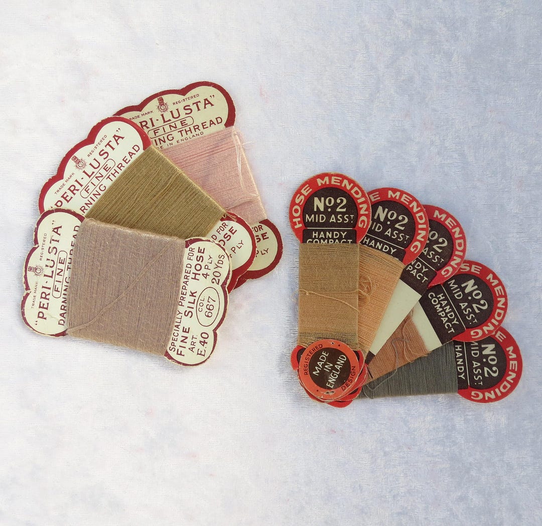 Vintage Hosiery Thread, Peri Lusta Darning Thread, Hoisery Mending ...
