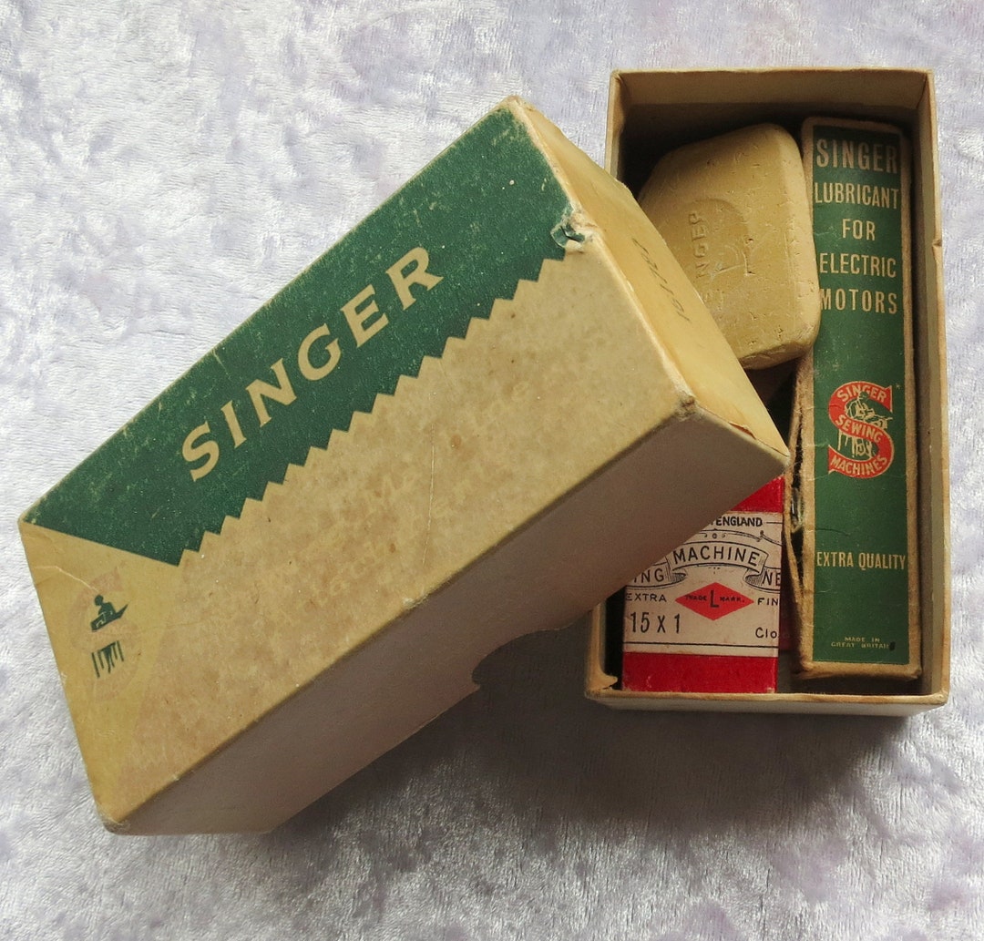Vintage Sewing Items, Singer Box, Singer Needles, Singer Screwdriver ...
