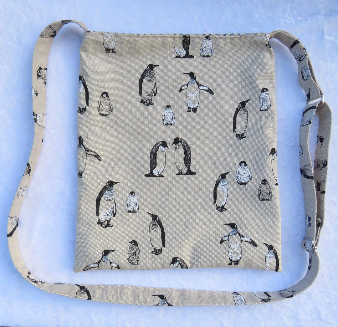 Penguin Print Lined Drain Bag: Post Surgery Crossbody Bag - Etsy