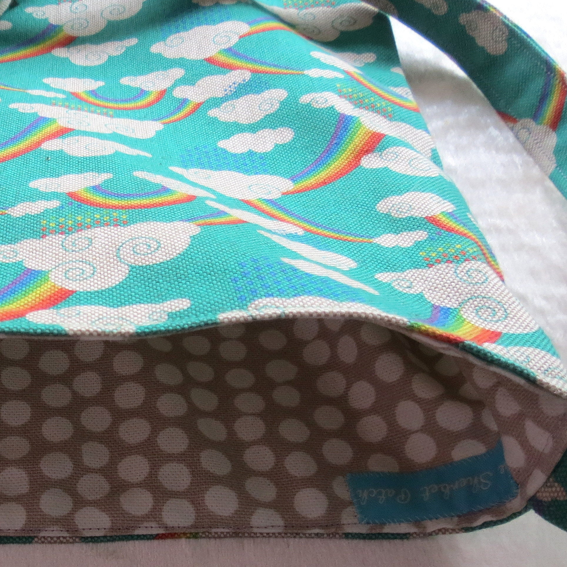 Drain Bag. A Lined Drain Bag With an Adjustable Strap. Rainbow - Etsy UK