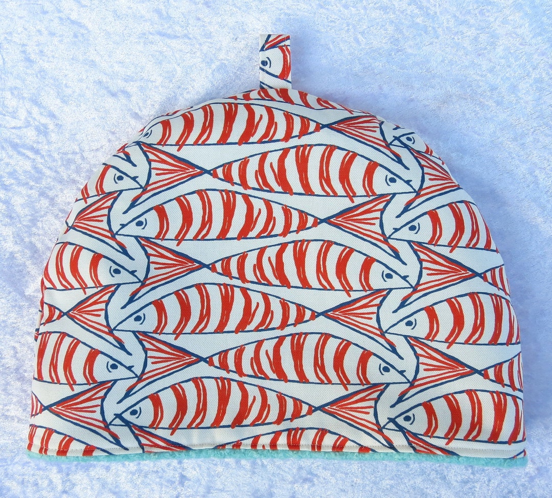 Tea Cosy, Large Tea Cosy, Fish, to Fit a 4 5 Cup Teapot, 33cm, Nautical ...