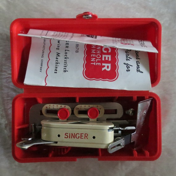 Singer buttonholer. 1960s. Singer buttonhole attachment. | Etsy