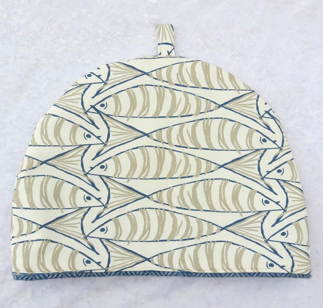 Tea Cosy, Medium Tea Cosy, Fish, to Fit a 3 Cup Teapot, 28cm, Nautical ...