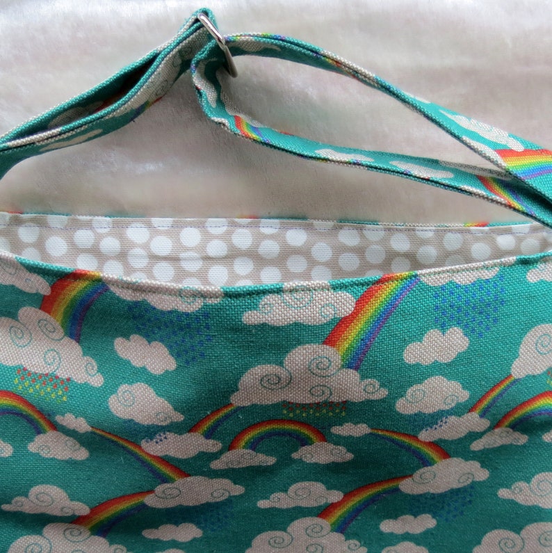 Drain Bag. A Lined Drain Bag With an Adjustable Strap. Rainbow - Etsy UK