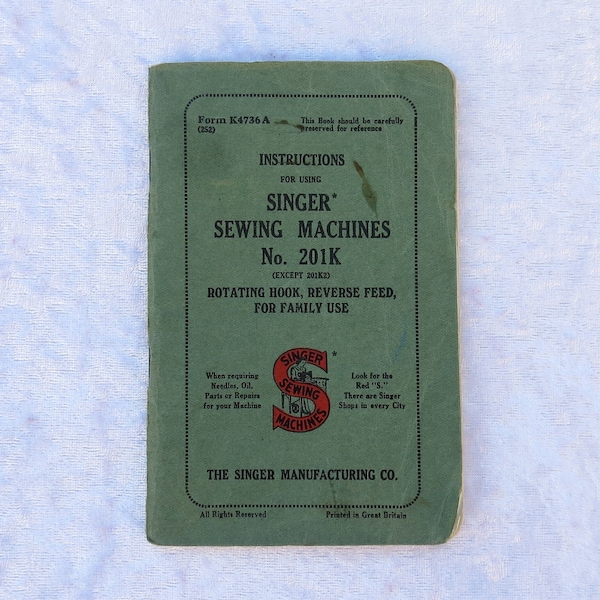 201 Singer Sewing Machine - Etsy