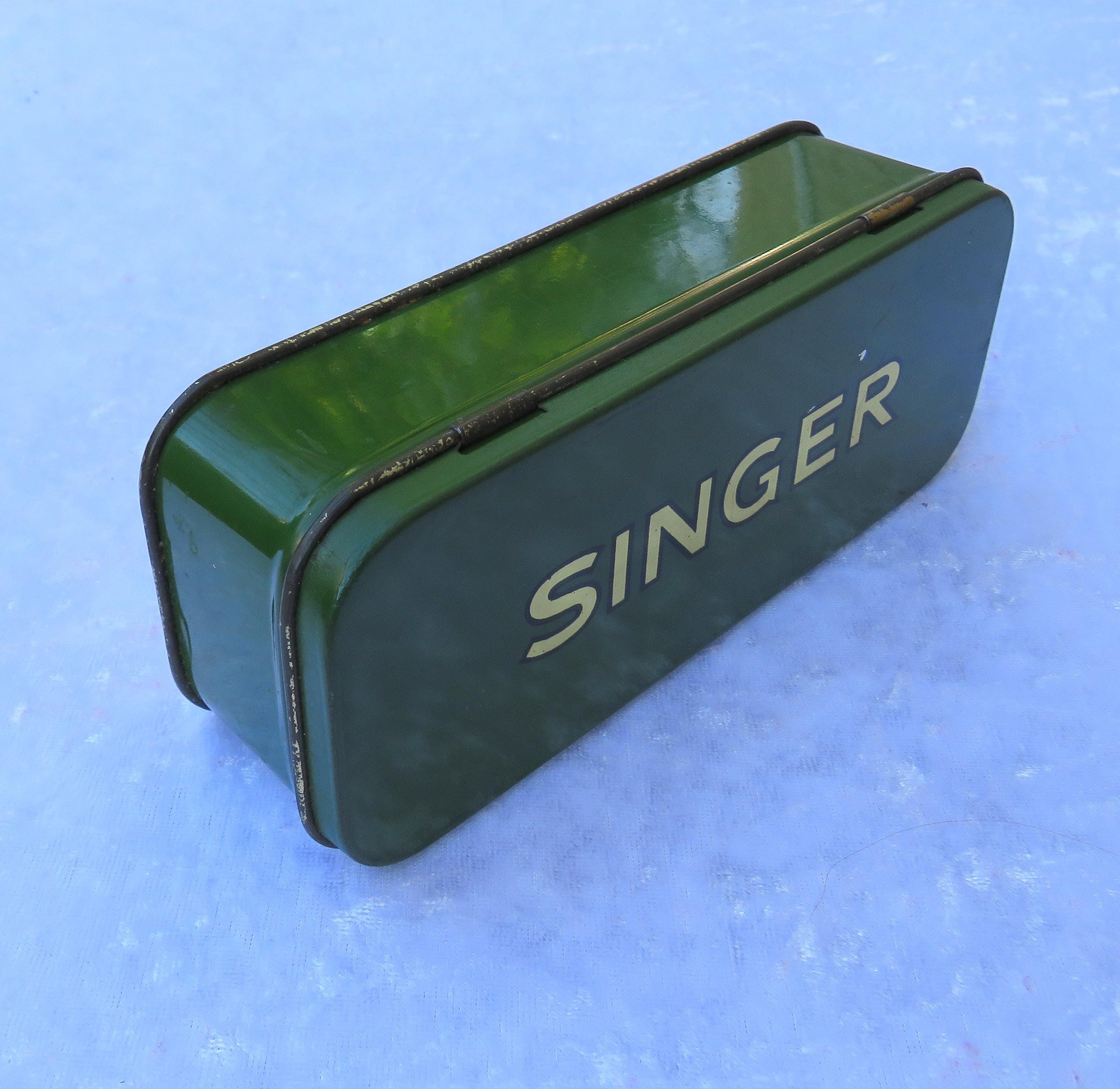 Green Singer Sewing Tin: 1940s, With Simanco Parts - Etsy