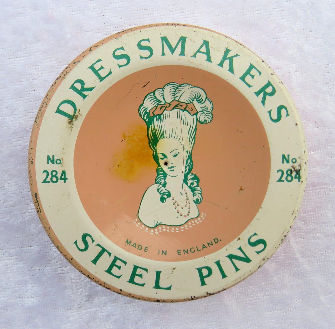 1930s Vintage Pins Tin: Dressmakers Steel Pins No. 284 - Etsy UK