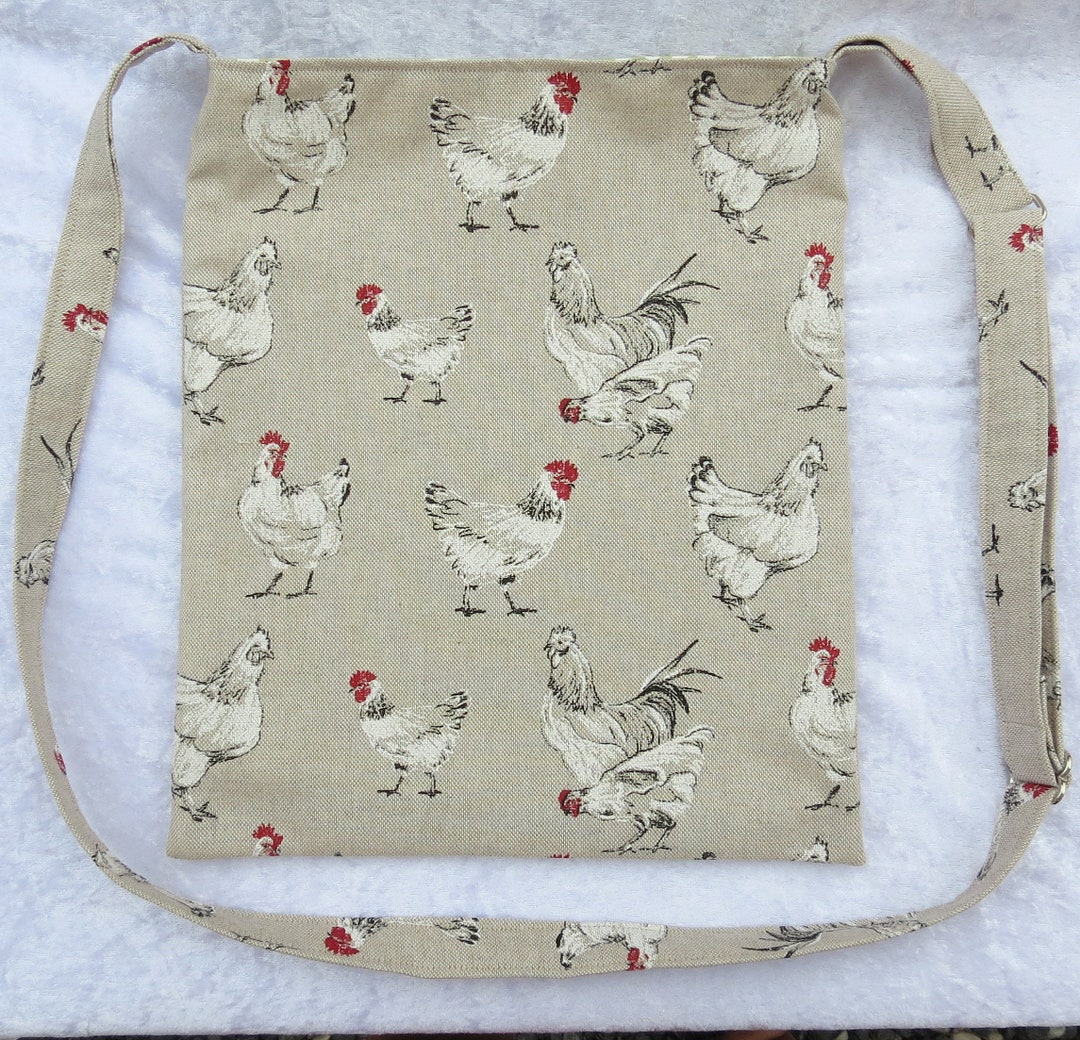 Drain Bag, Lined Drain Bag With an Adjustable Strap, Chickens ...