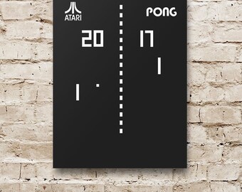 Atari Pong Poster | Etsy