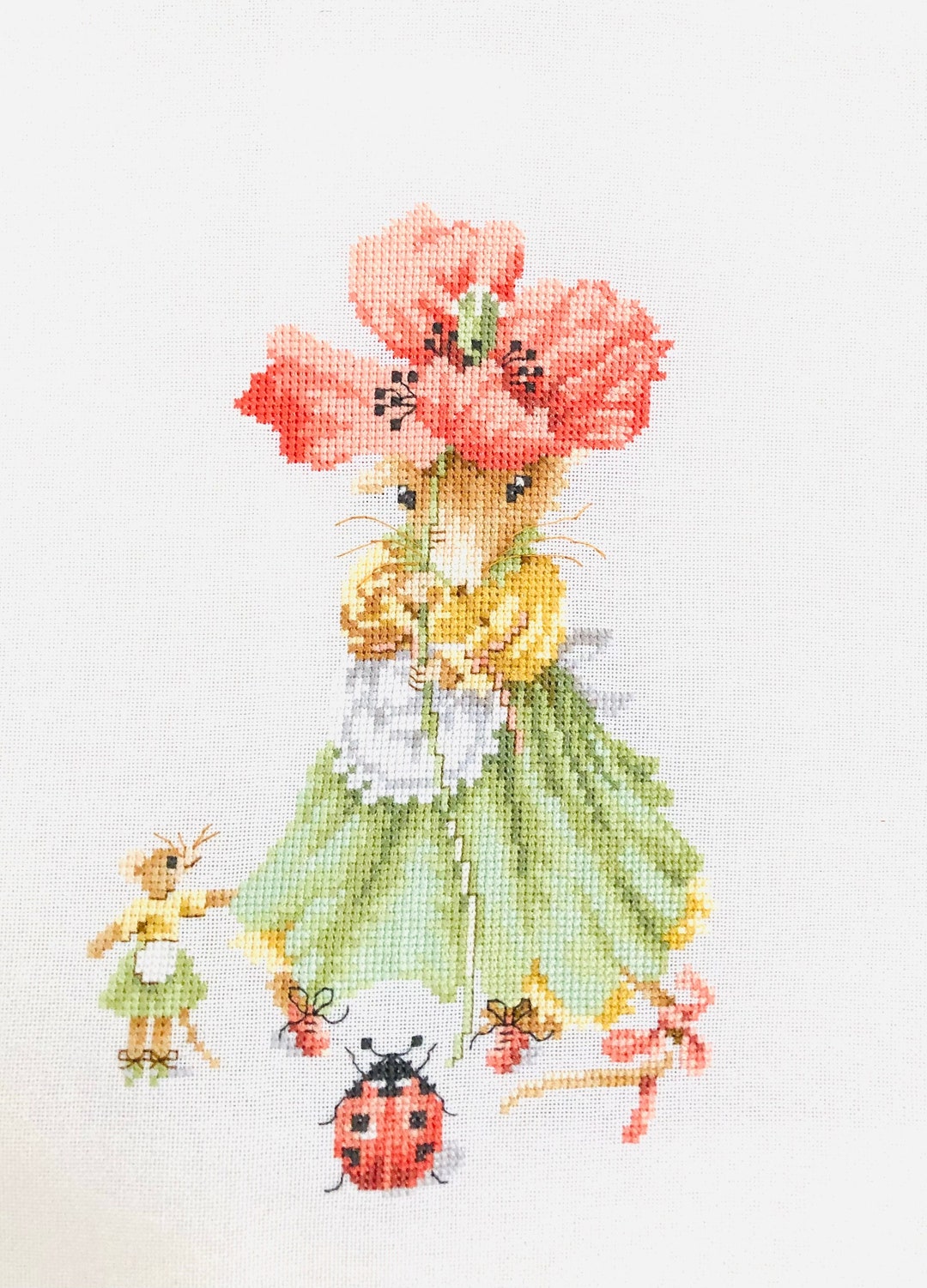 Handgemaakte Vera De Muis Summer Poppy Marjolein Bastin Cross - Etsy