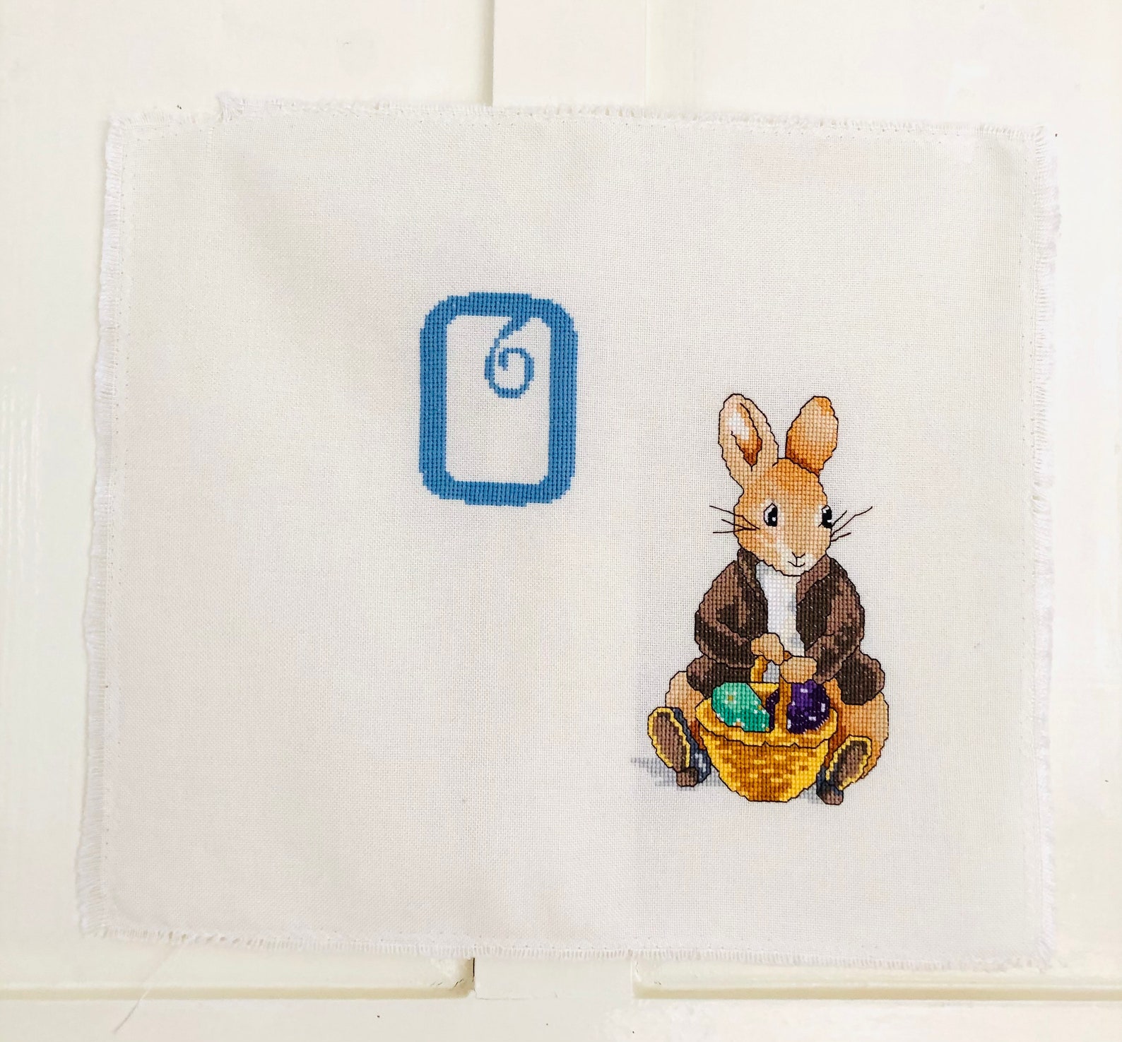 Handmade Crossstitch Peter Rabbit ABC Letter O Beatrix Potter - Etsy