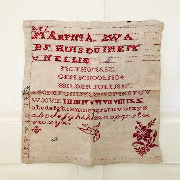 Antique Sampler - Etsy
