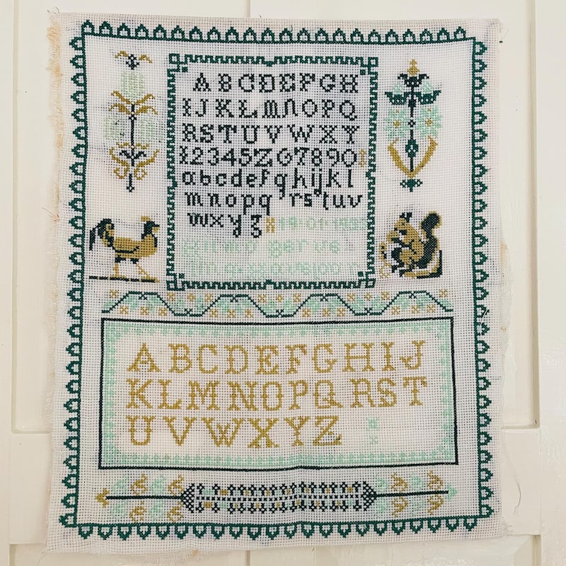 Antique Sampler - Etsy