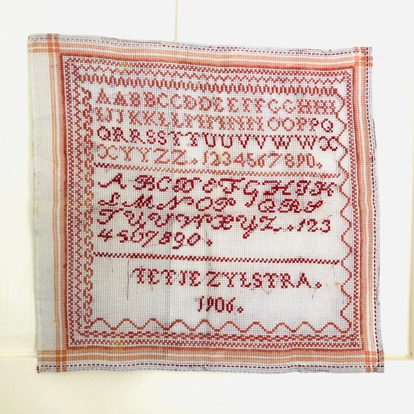 Antique Sampler - Etsy