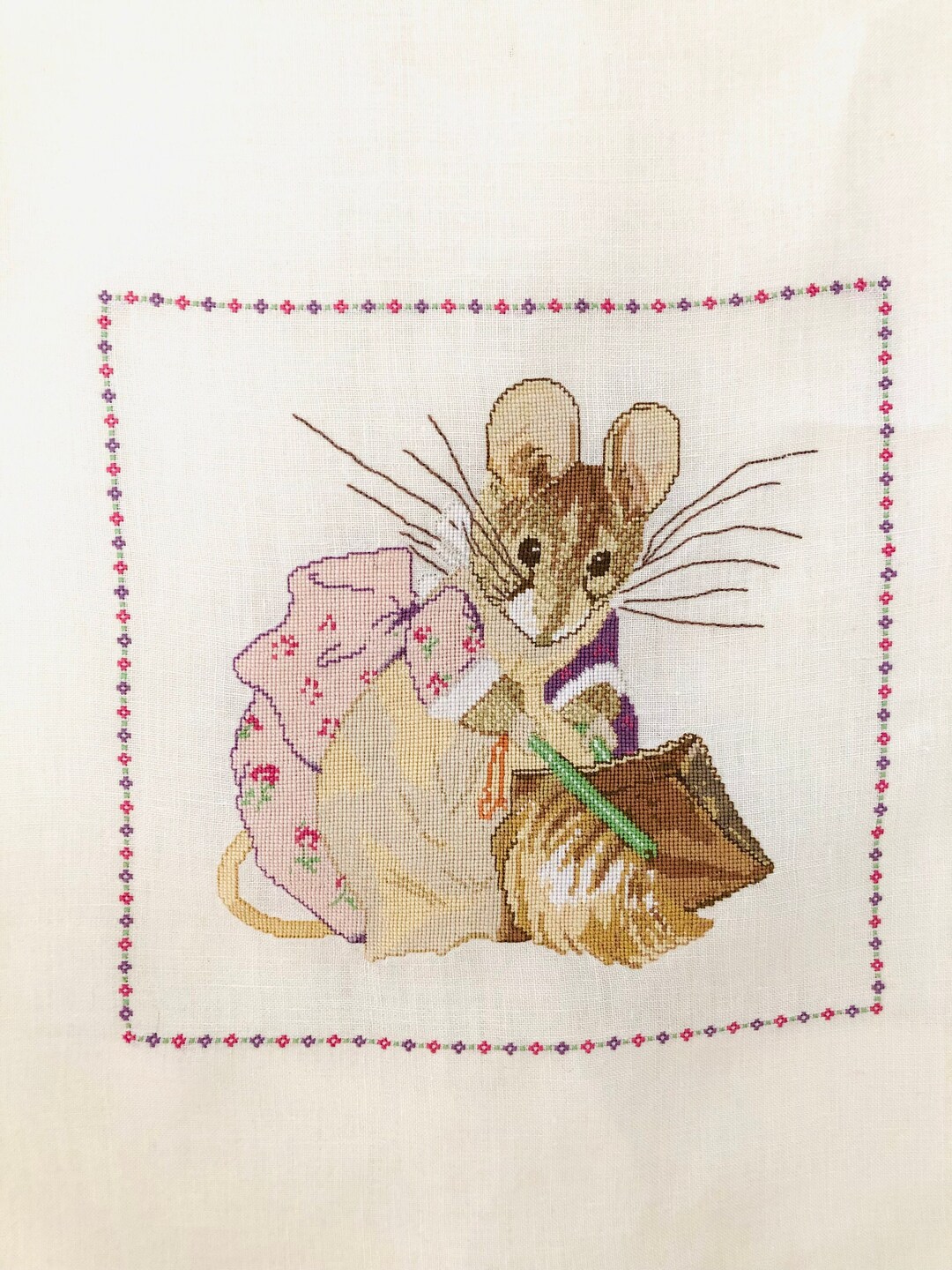 Beatrix Potter Handgemaakte Kruissteek Hunka Munka Kwekerij Decor Klaar ...