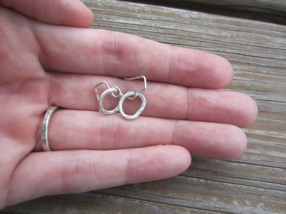 Small Silver Hoops Small Silver Earrings Little Hoops - Etsy