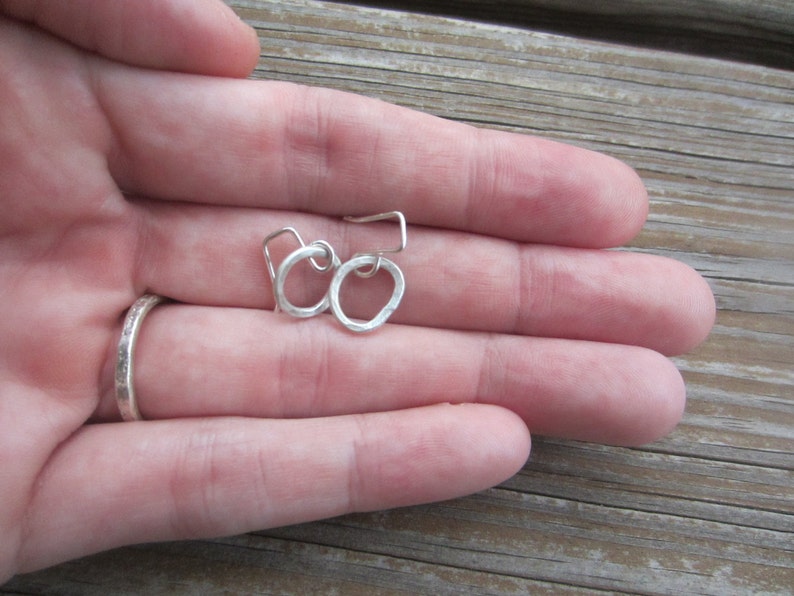 Small Silver Hoops Small Silver Earrings Little Hoops - Etsy