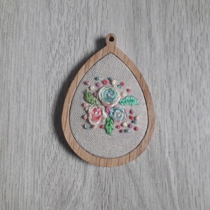 NEW 2.5 Unfinished Tear-drop Frame for Hand Embroidery/textile Artwork ...