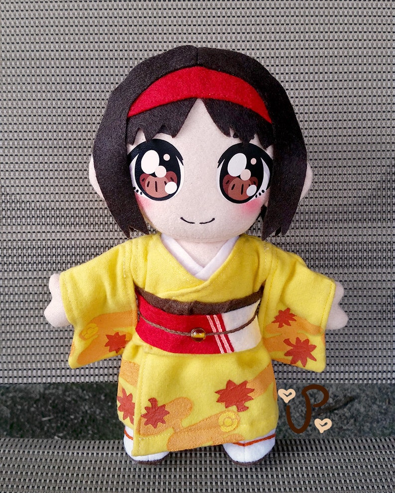 Custom 8 Inch Anime Plush Doll - Etsy