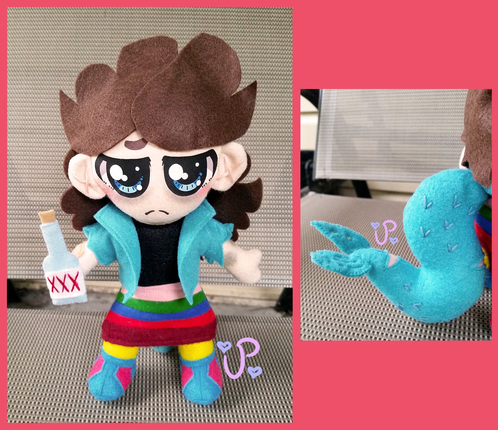 Custom 8 Inch Anime Plush Doll - Etsy