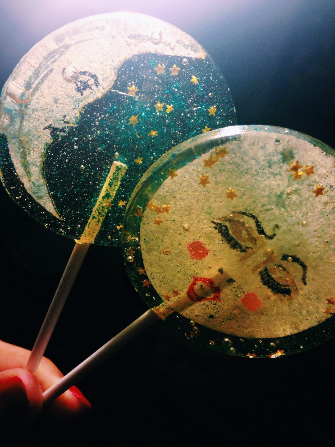 3 Vintage Paper Moon Marshmallow Flavored Lollipops With - Etsy UK