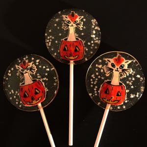 3 Spiced Pumpkin Flavored Vintage Fondant Halloween Favors Pumpkin ...