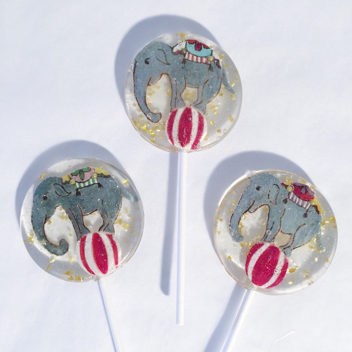 3 Sugar Cookie Flavored Circus Elephant Lollipops - Etsy