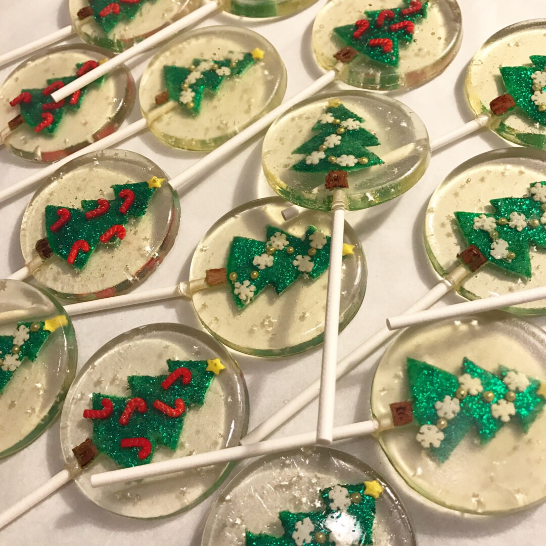 3 Natural Peppermint Flavored Sparkly Vintage Christmas Tree Holiday ...