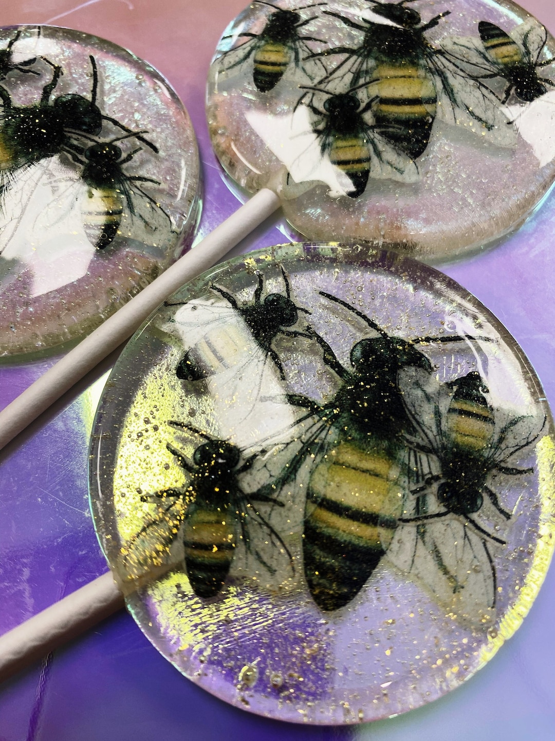 Buzz Buzz Bee Honey Flavored Lollipops - Etsy