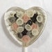 3 Lychee Vintage Roses Luxe Wedding Heart Party Favors Lollipops - Etsy