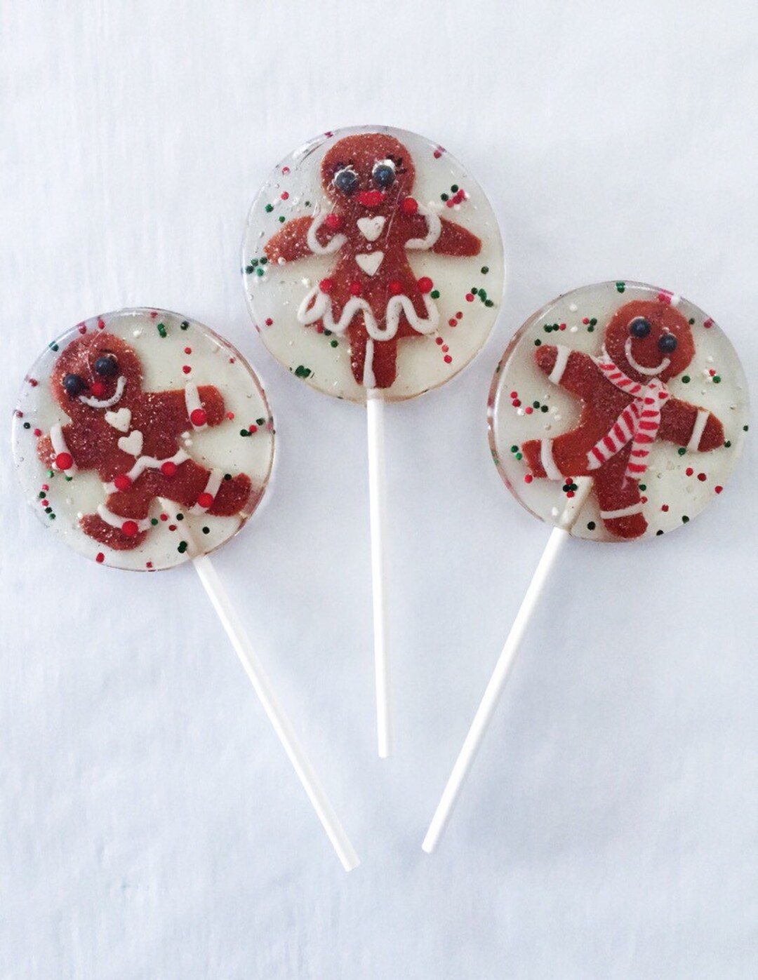 3 Gingerbread Flavored Sparkly Gingerbread People Christmas Party ...