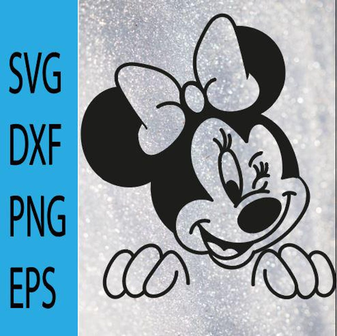 Minnie Mouse Svg, Png Minnie Outline, Cabeza De Minnie, Cricut Cut File ...