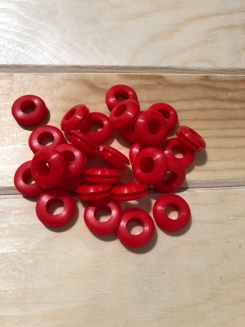 Red Silicone Grommet (set of 10) - Etsy