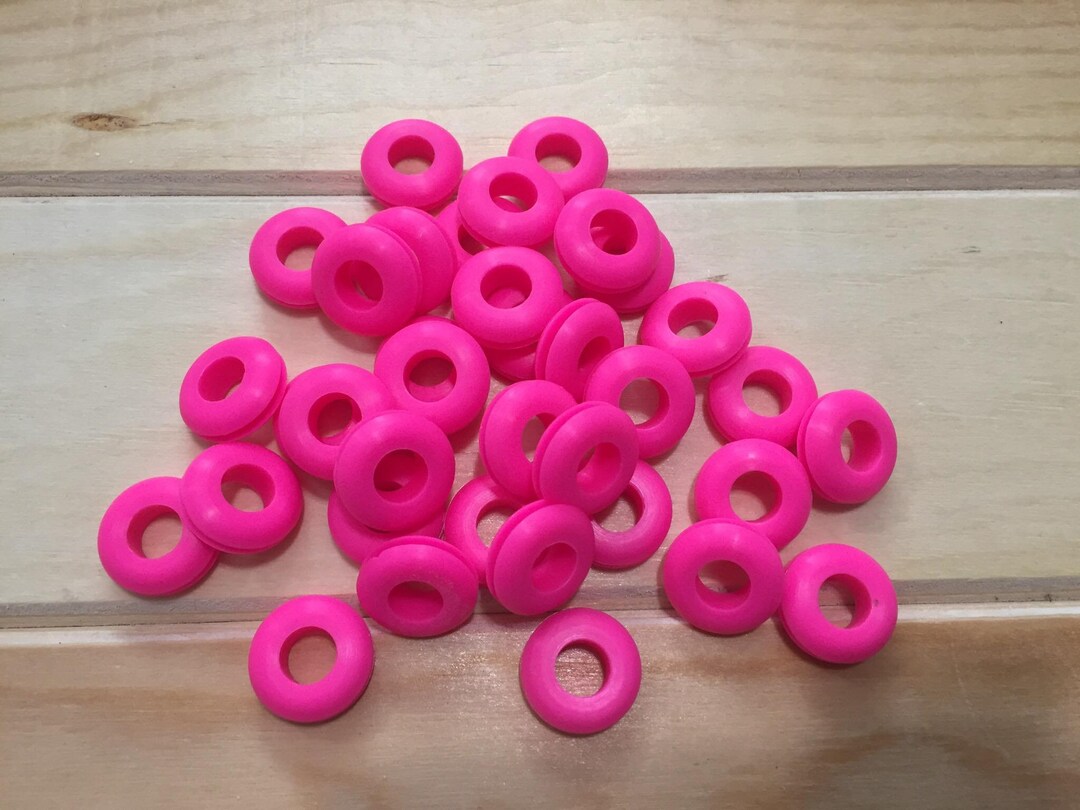 Pink Silicone Grommet (package of 10) - Etsy