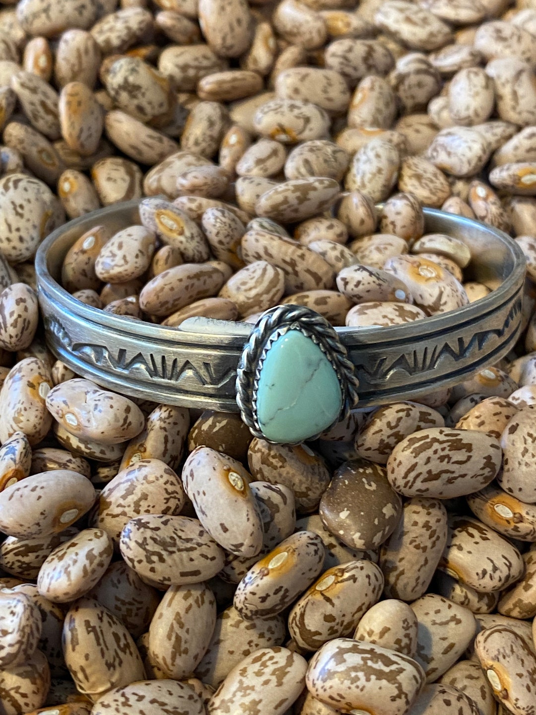 Real Navajo Turquoise Bracelet, Native American Handmade Jewelry ...