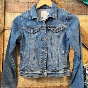 Jean Jacket, Cow Girl Jacket, Rodeo Jacket, Aztec Upcycled Jean Jacket ...