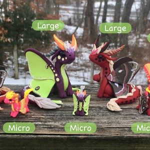 Made to Order - Moth Dragon Sculptures - Etsy