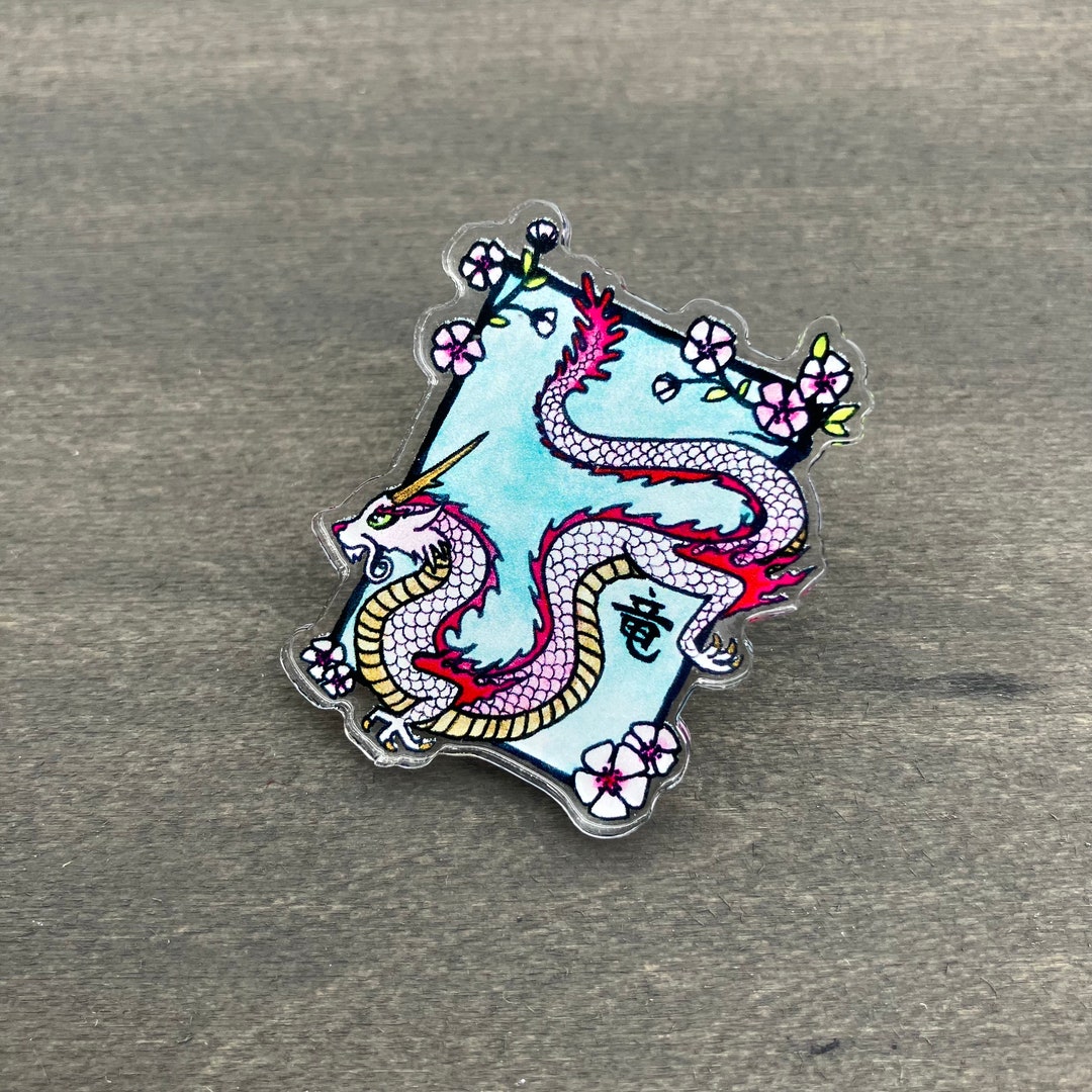 Japanese Ryu Acrylic Pin! (dragons of Legend!) - Etsy
