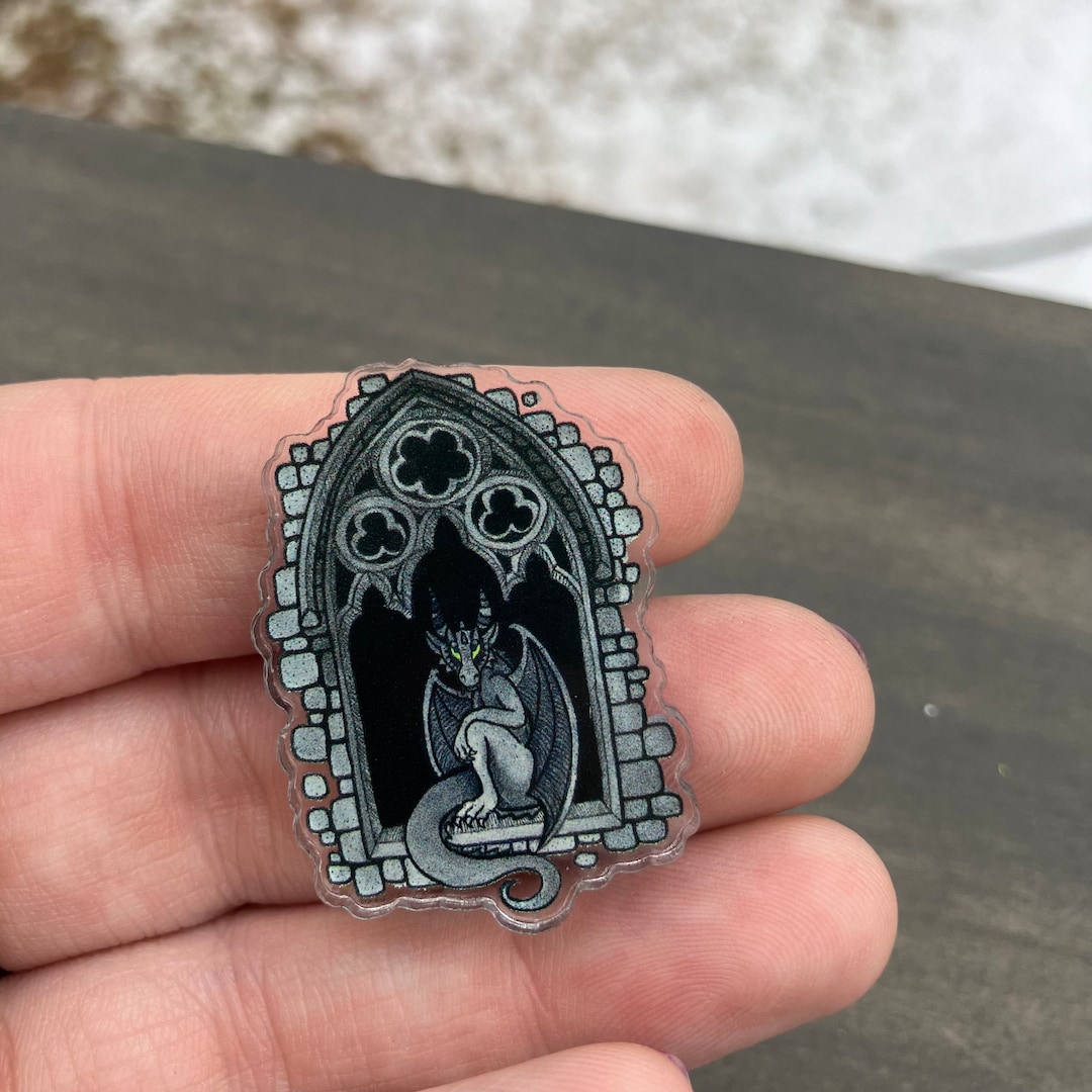 Gargoyle Acrylic Pin! (dragons of Legend!) - Etsy