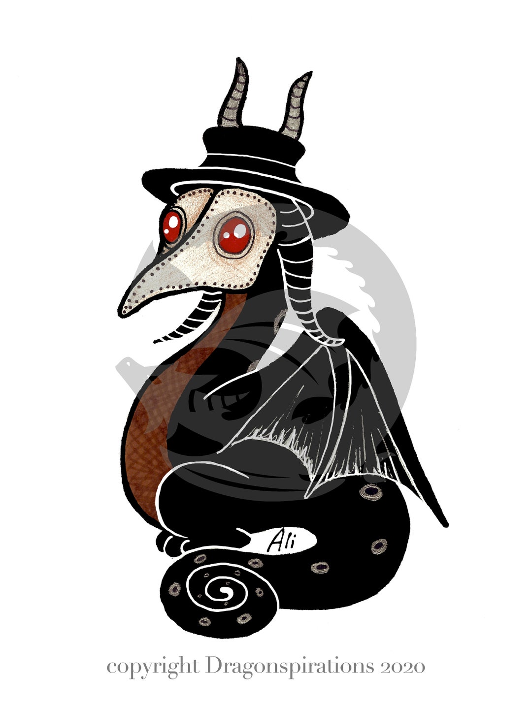 Plague Dragon Art Print - Etsy