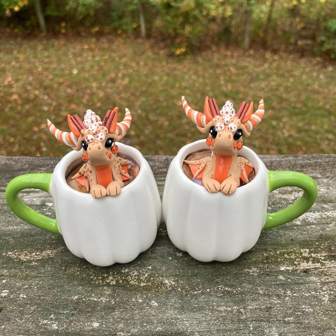 Pumpkin Chai Latte Dragon Sculptures - Etsy