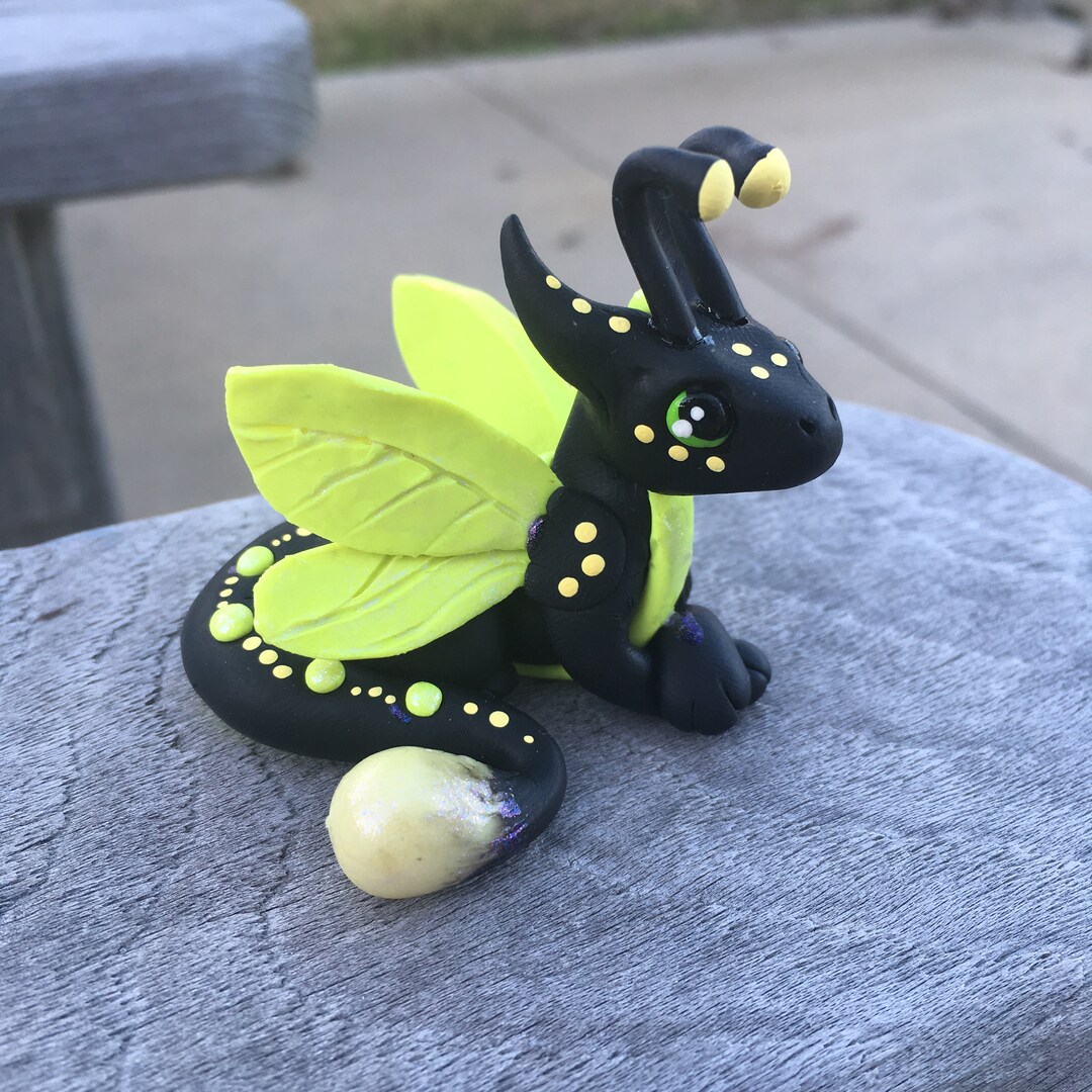 Made to Order - Glow in the Dark Firefly Dragon Sculpture - Etsy