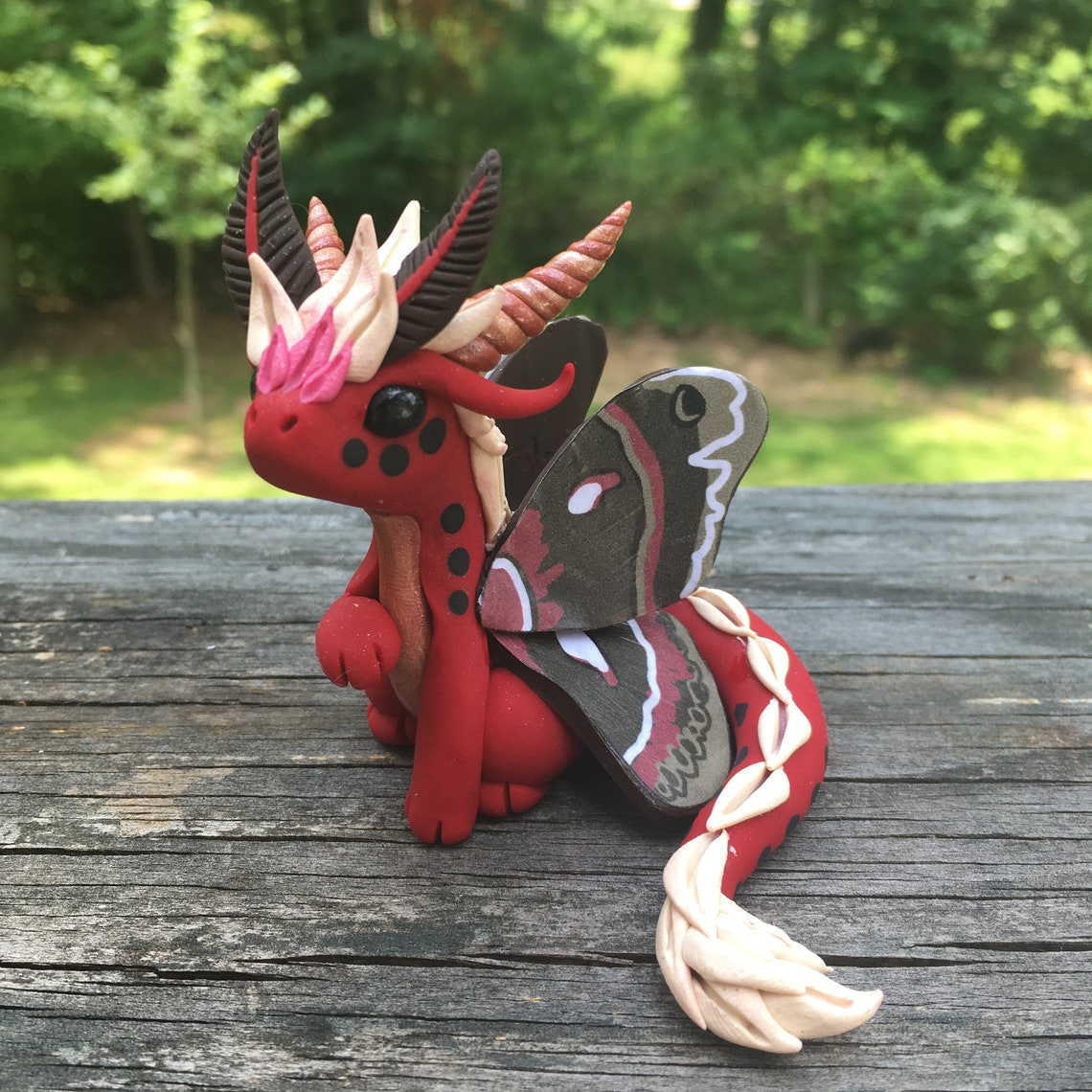 MADE TO ORDER: Moth Dragon Sculptures | Etsy