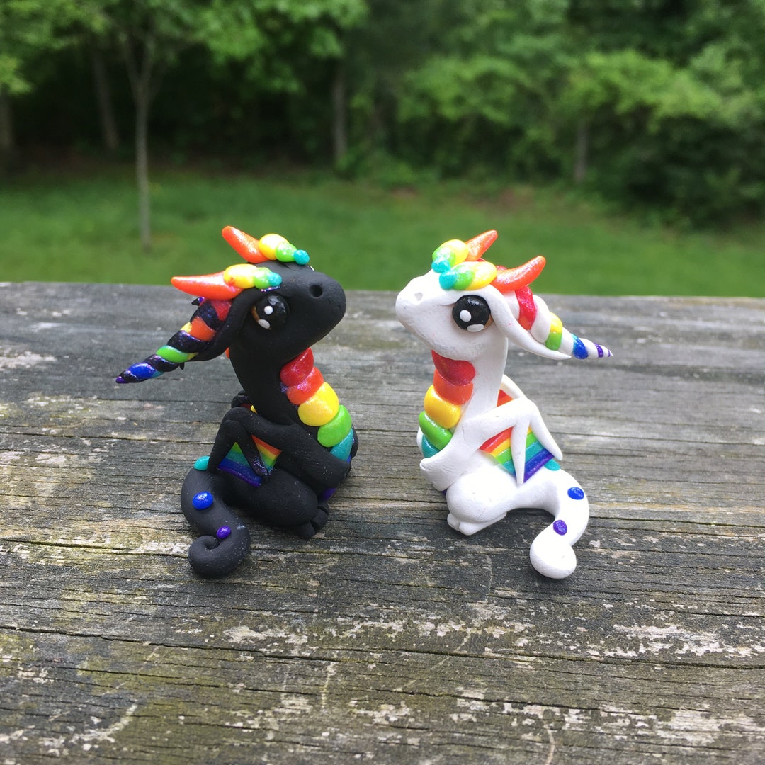 Made to Order - Rainbow Pride Dragons - Etsy