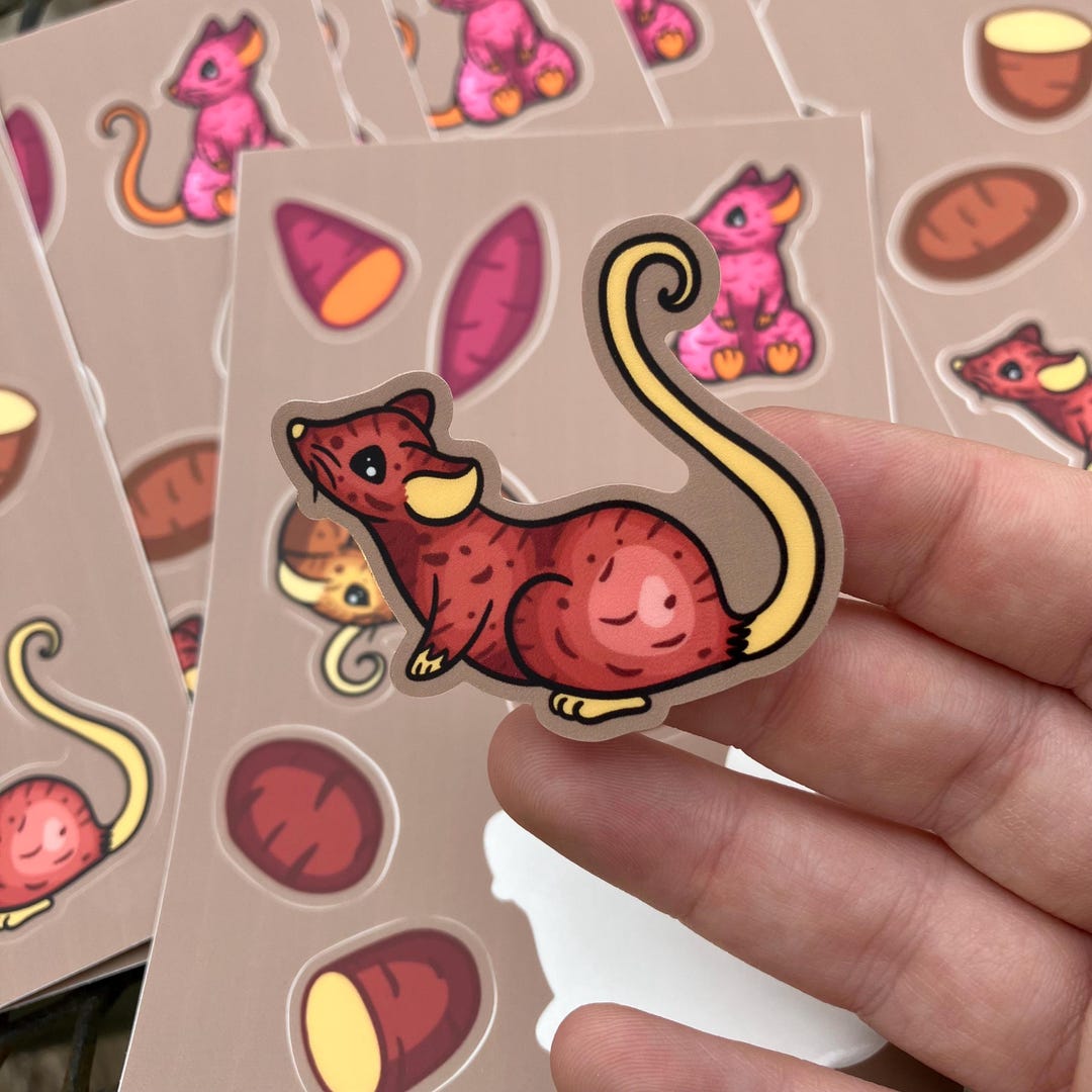 Potato Rats Vinyl Sticker Sheet - Etsy