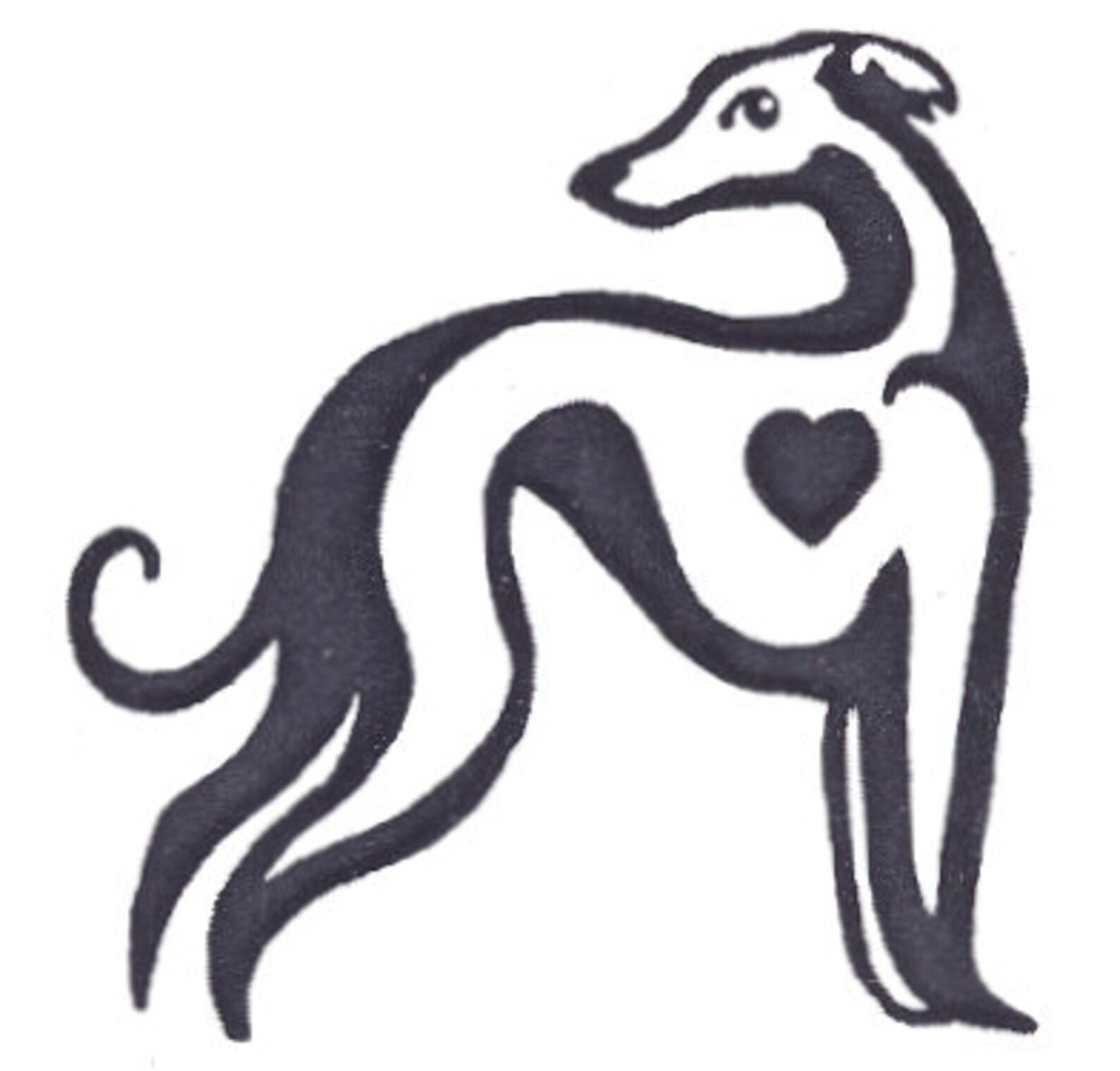 Greyhound-4e-um (heart Hound) - Etsy
