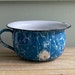 Vintage Enamel Potty Chair Pot, Blue Swirl Enamelware - Etsy
