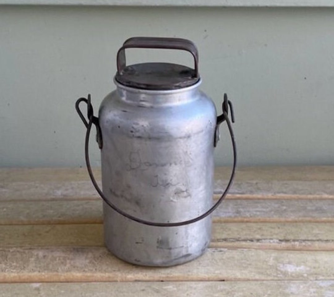 Buckeye Aluminum Cream Can With Handle and Lid - Etsy