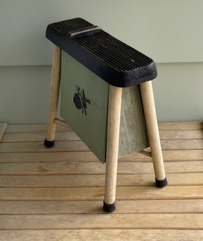 Vintage Shoe Shine Stool With Storage Shoe Shine Box - Etsy