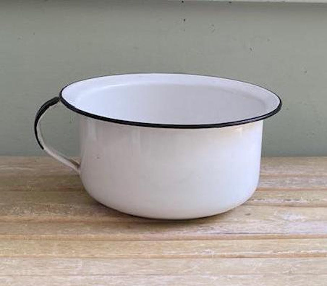 Vintage Enamel Potty Chair Pot - Etsy